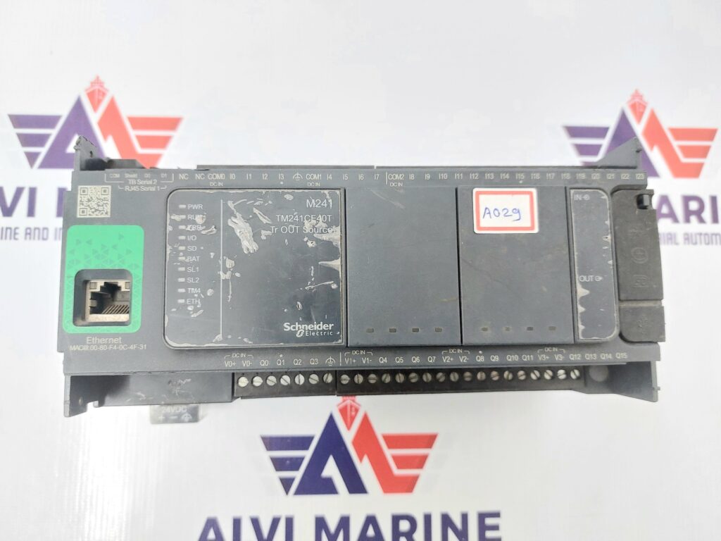 SCHNEIDER MODICON TM241CE40T LOGIC CONTROLLER M241 TRANSISTOR PNP ...