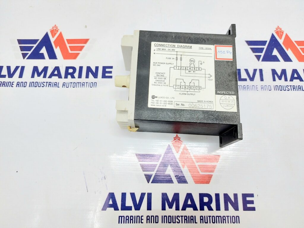 LUXCO ISD24L GROUNDING RESISTANCE MONITOR - Alvi Marine